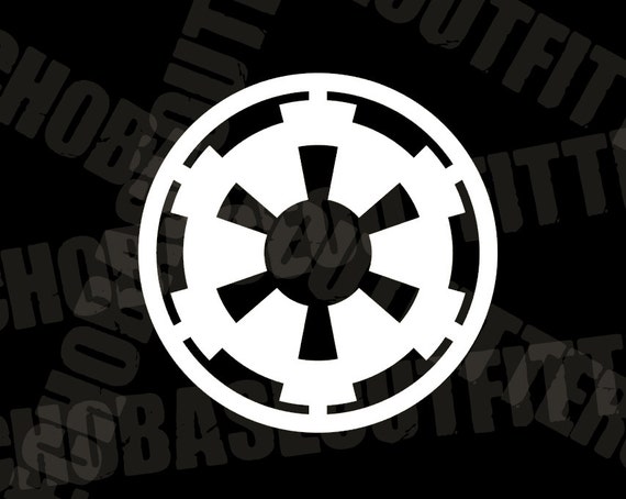 Imperial Cog vinyl cut decal Star Wars Empire sticker 501st