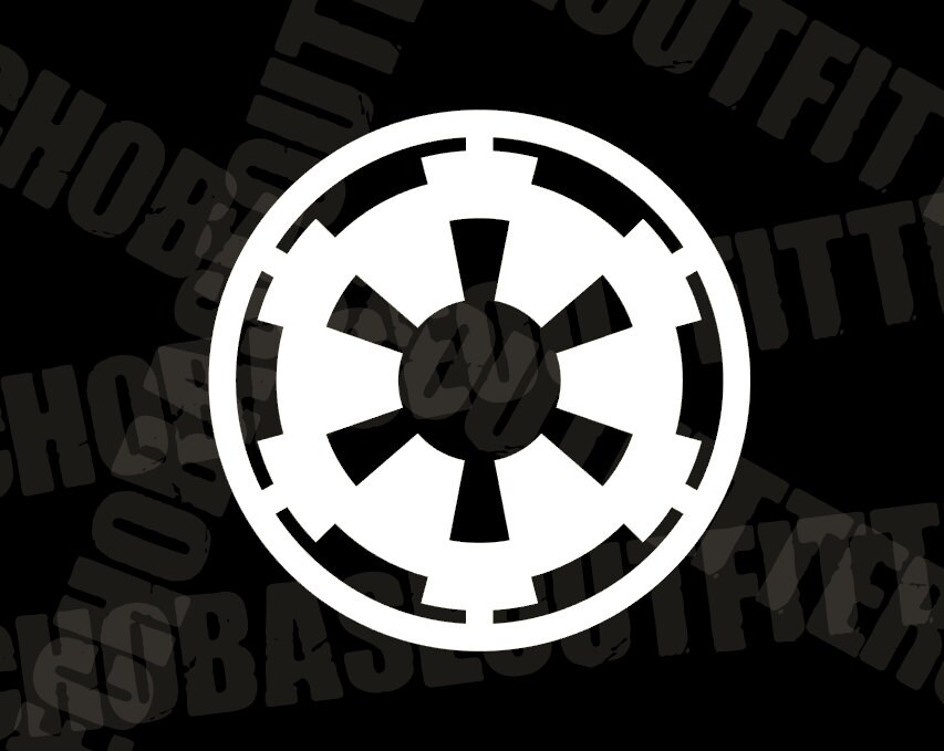 Imperial Cog vinyl cut decal Star Wars Empire sticker 501st