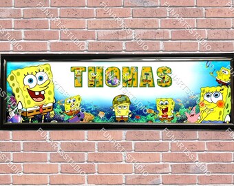 Spongebob banner | Etsy