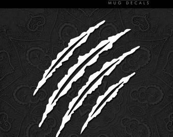 Bear claw decal | Etsy