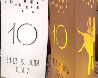 Folded table numbers | Etsy