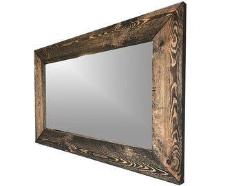 Rustic mirror | Etsy