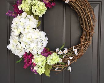 Spring lilac wreath | Etsy