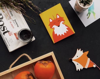 Fox notebook | Etsy