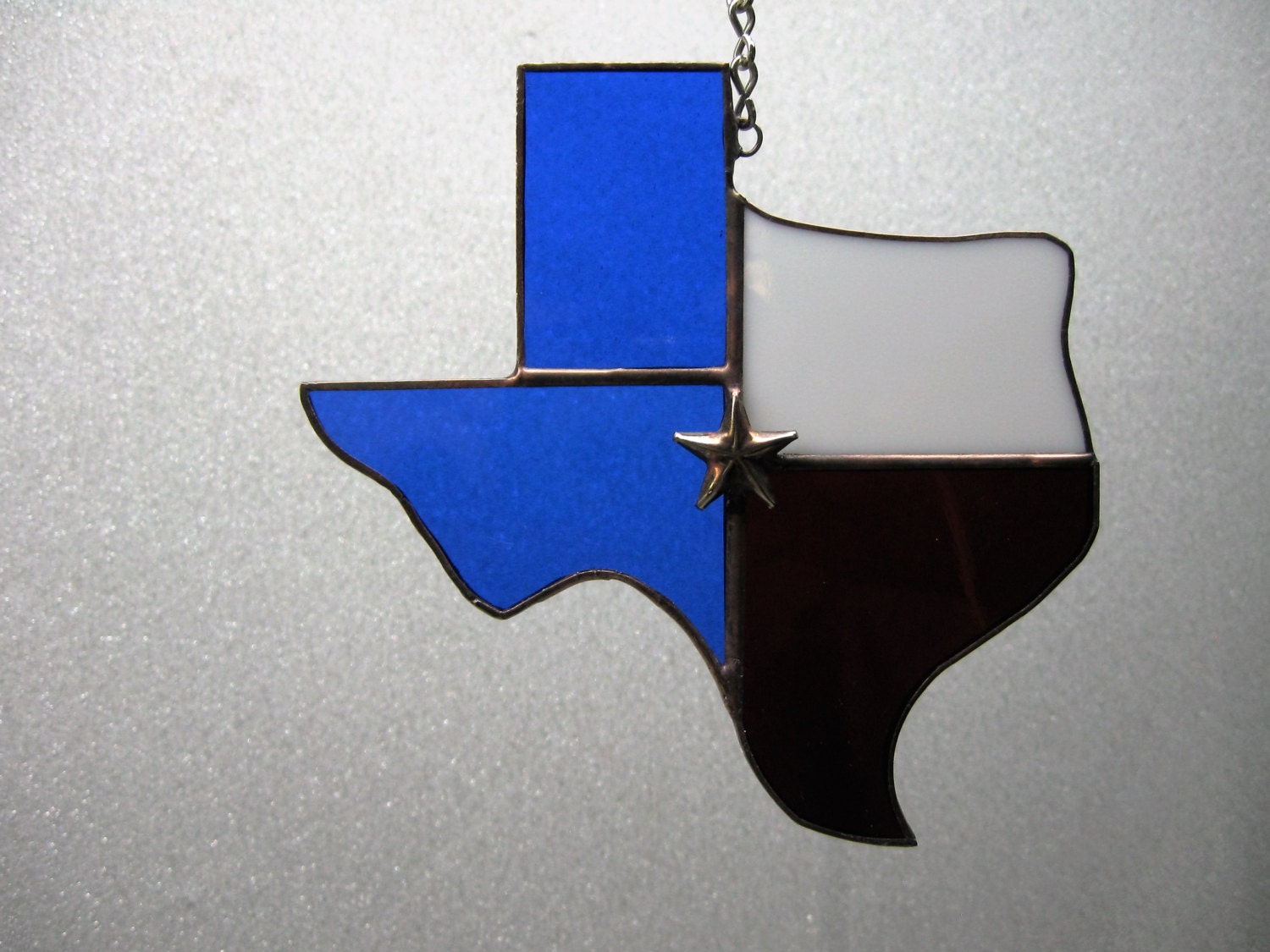 Texas State Stained Glass Suncatcher