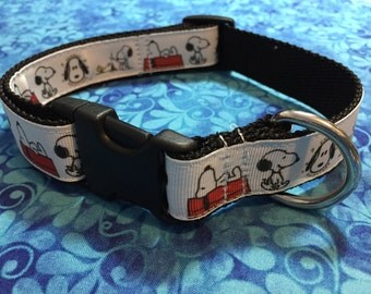 Snoopy dog collar | Etsy