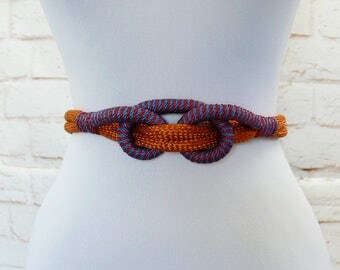 Braided rope belt | Etsy