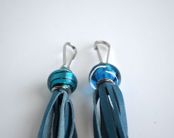 Leather zipper pull | Etsy