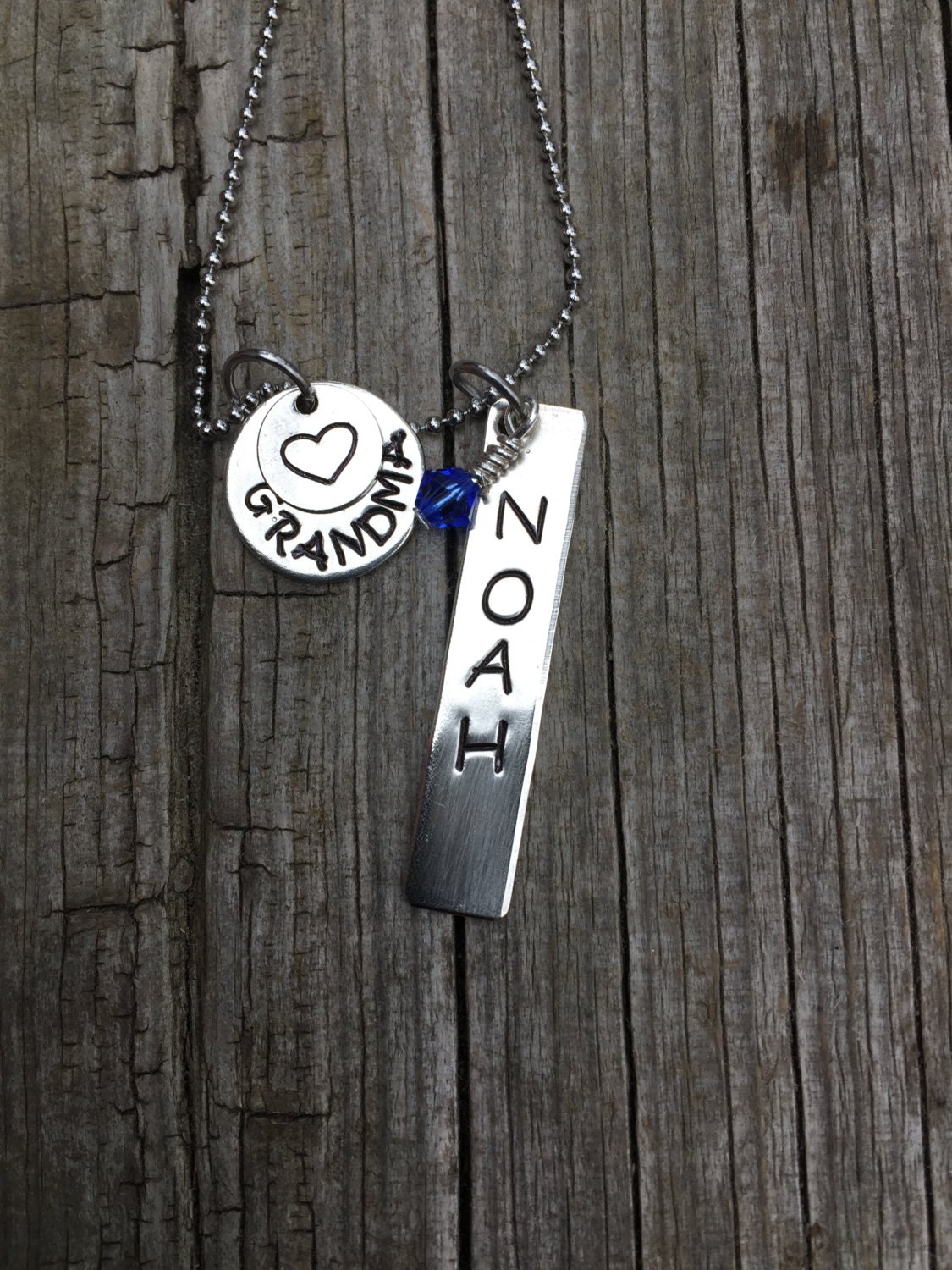 Personalized Grandma Gramma Nana Grandmother Necklace T