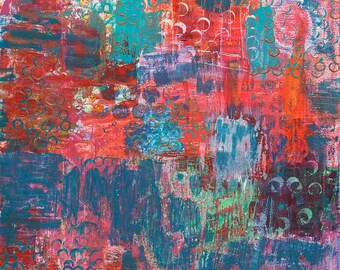 Colorful wall art | Etsy