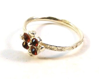 Red stone ring | Etsy