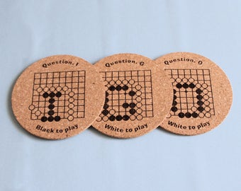 Letter coaster | Etsy