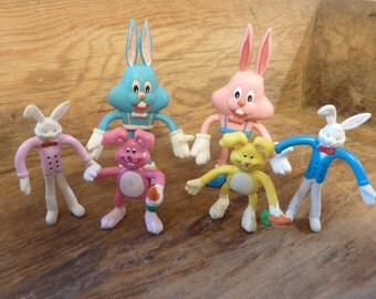 Easter bunny toy | Etsy