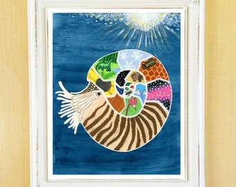 Marine biology art | Etsy