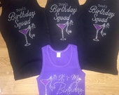 BIRTHDAY ENTOURAGE™ shirts . Adult girl birthday by BirthdaySquad