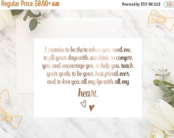 Wedding vows card | Etsy