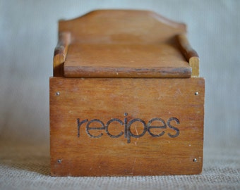Rustic recipe box | Etsy