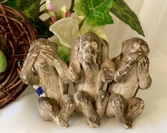 3 wise monkeys | Etsy