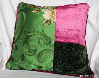 Upcycled FurnitureDecorative PillowsFabric by JaneHallDesign