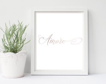Amore print | Etsy
