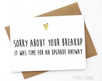 Break up card | Etsy