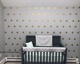 Triangle wall decal | Etsy