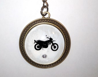Motorcycle keychain | Etsy