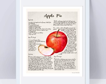 Apple pie recipe | Etsy