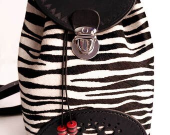 Zebra backpack | Etsy
