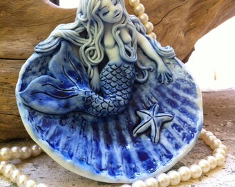 Mermaid figurine | Etsy