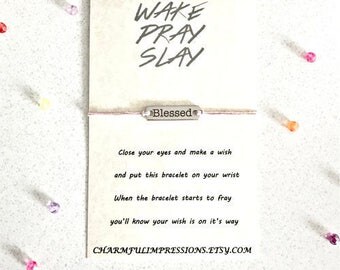 Wake pray slay | Etsy