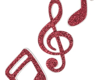 Glitter music notes | Etsy