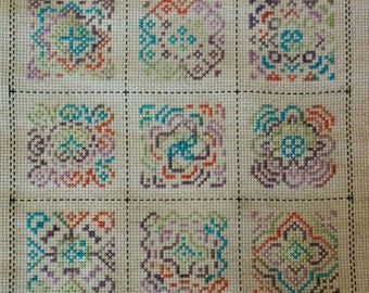 Items similar to Tree Swing Monochrome Easy Counted Cross Stitch ...