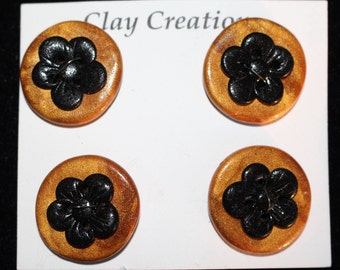 Polymer clay buttons | Etsy
