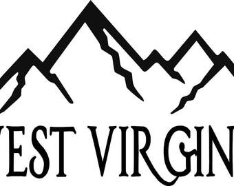 Wv decal | Etsy