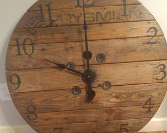 Spool clock | Etsy