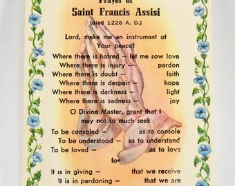 St. Francis of Assisi Prayer Cards w/Envelopes Pack of 3