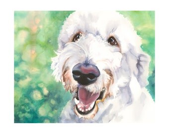 Labradoodle art | Etsy