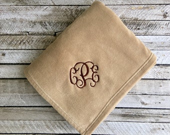 Monogrammed blanket | Etsy