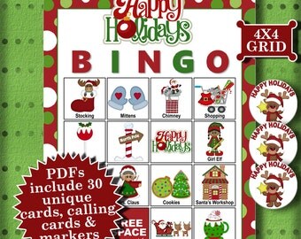 Printable Bingo Customizable Bingo Picture Bingo by BlizzyBingo