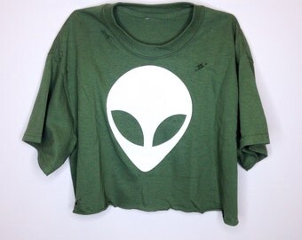 Alien crop top | Etsy