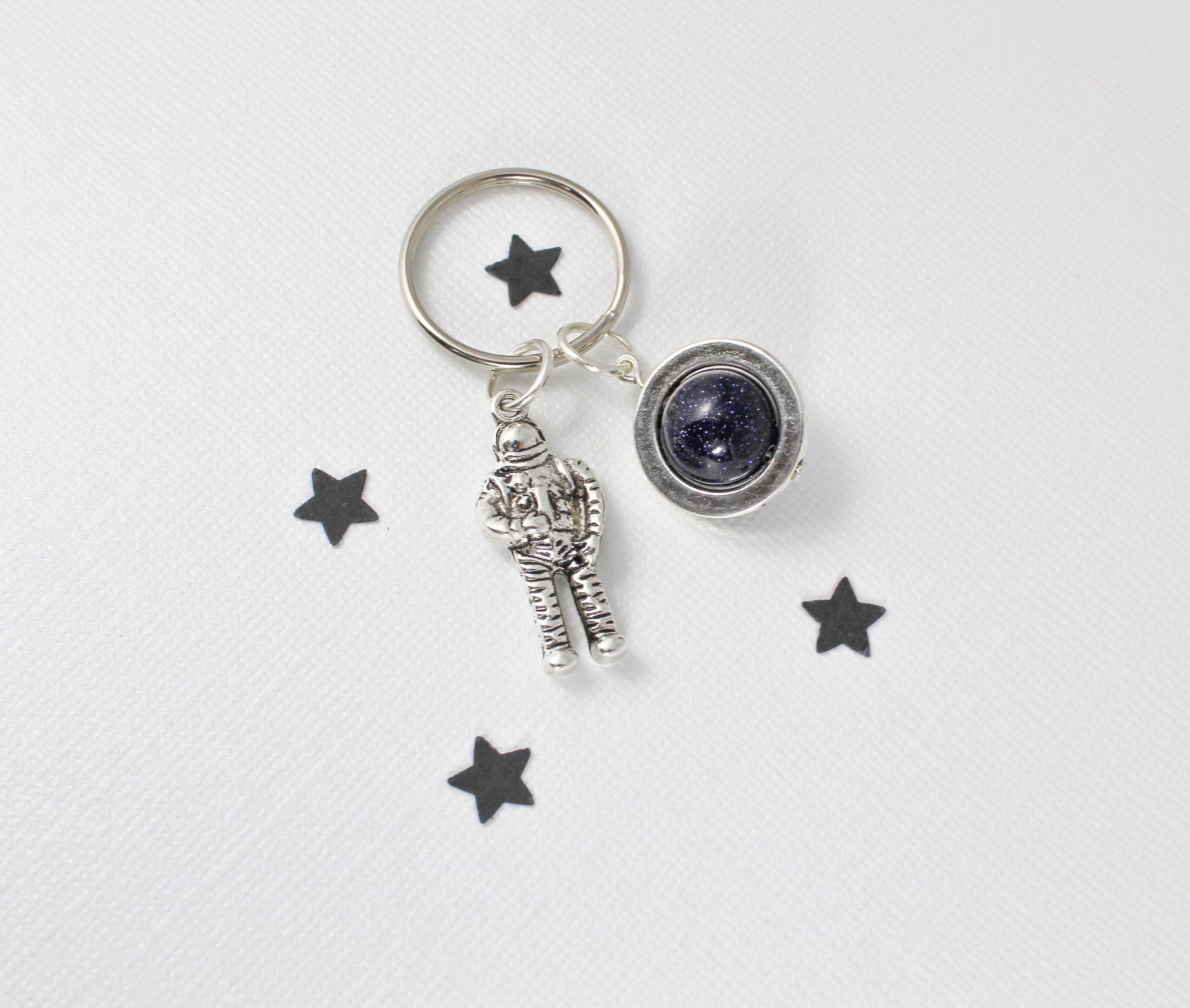 Astronaut Keychain Planet Keychain Nebula Keychain Outer