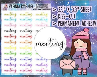 Meeting sticker | Etsy