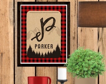 Lumberjack print | Etsy