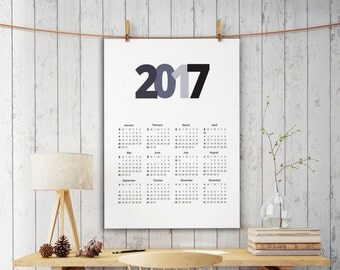 Modern calendar | Etsy