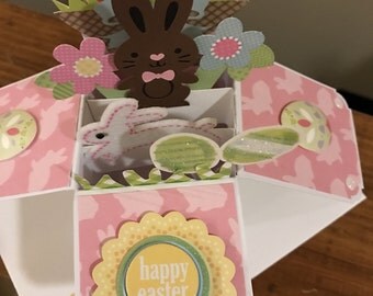Easter pop up card | Etsy