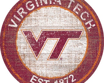 Virginia tech sign | Etsy