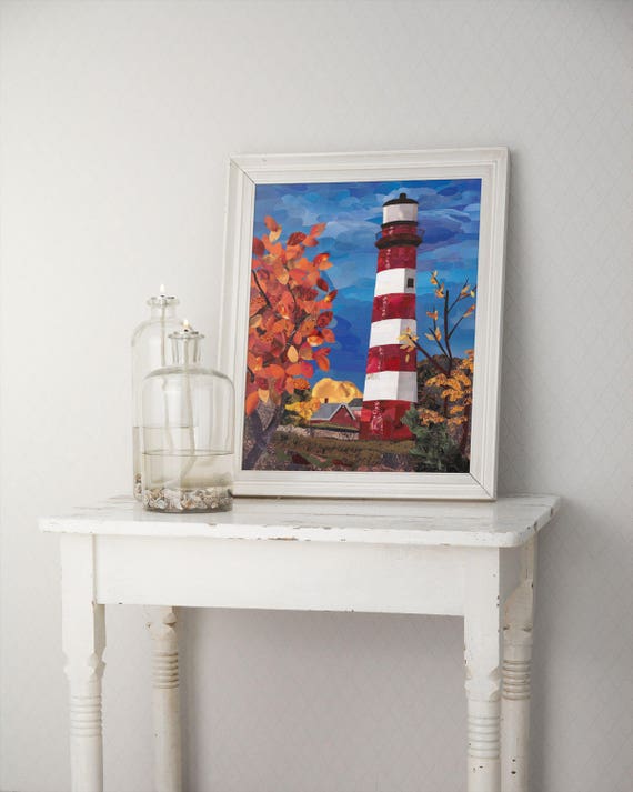 Assateague Lighthouse Fine Art Print Magazine Collage