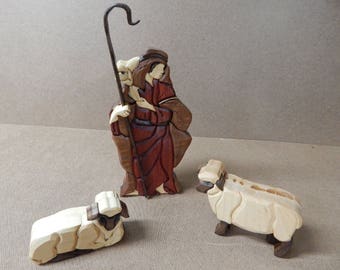 Intarsia nativity | Etsy