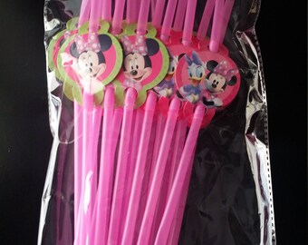Minnie mouse straws | Etsy